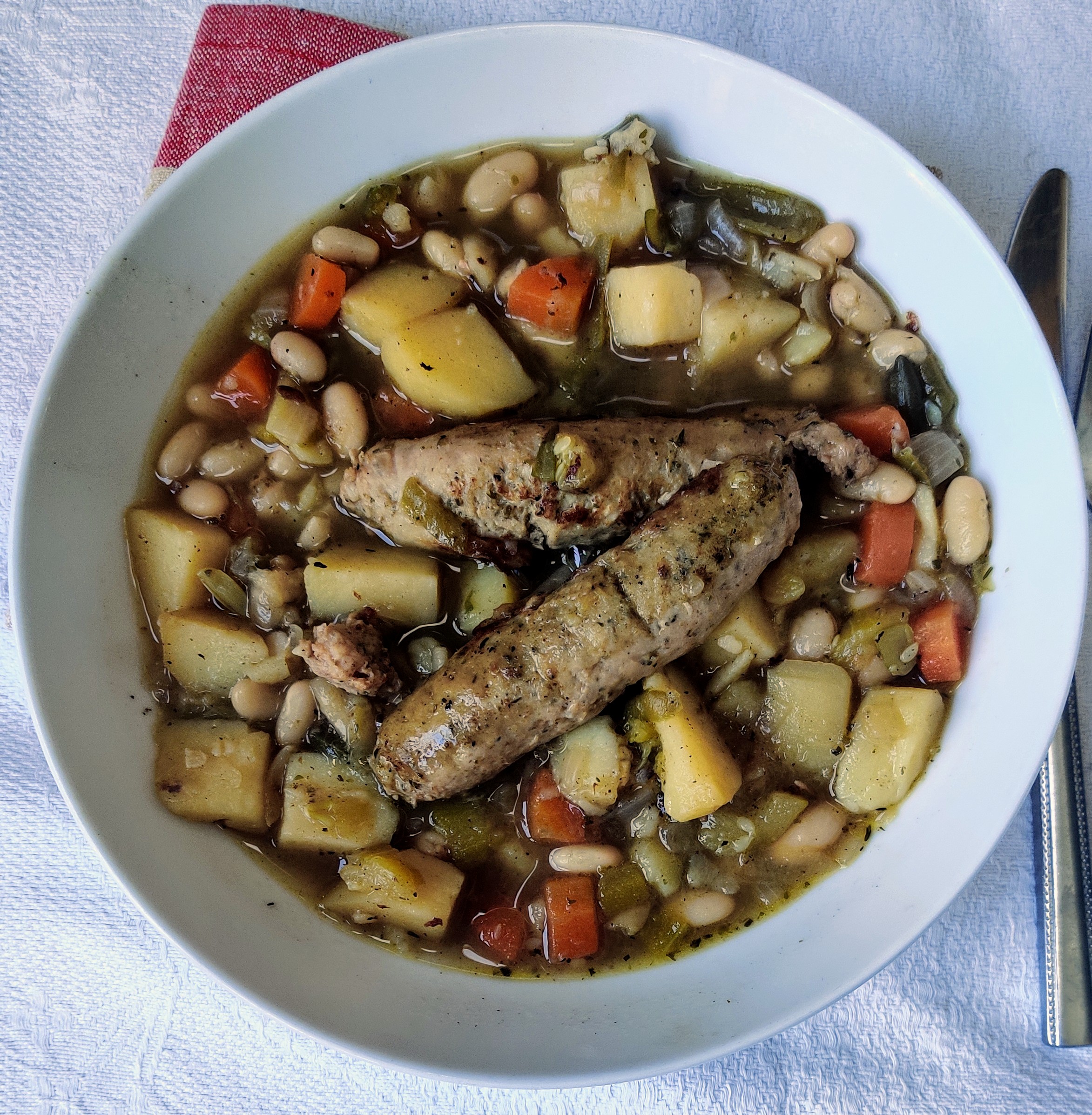 Oven Baked Sausage and Bean Stew – Googies Kitchen Life