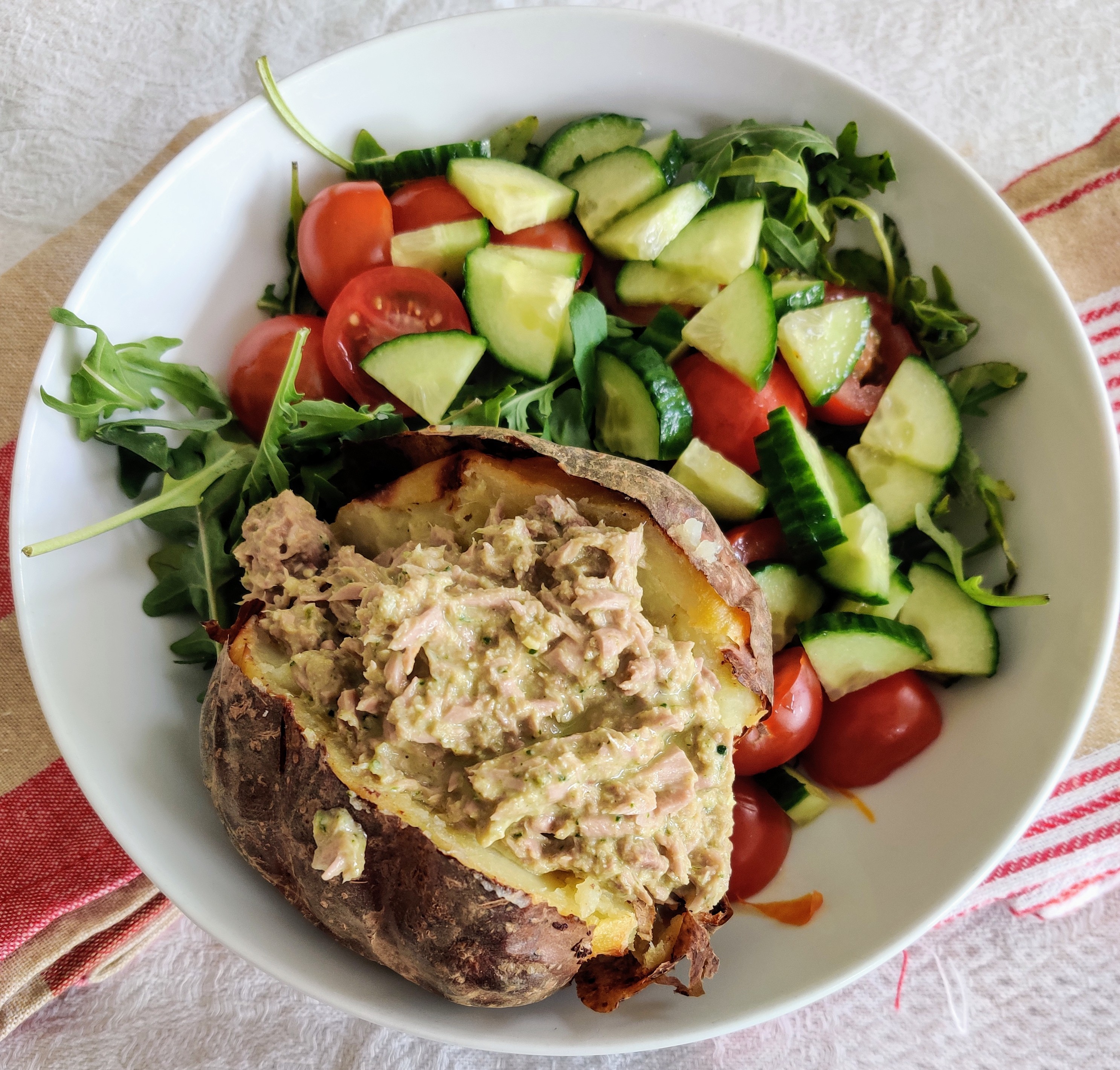 Tuna Pesto Mayo Jacket Potato – Googies Kitchen Life