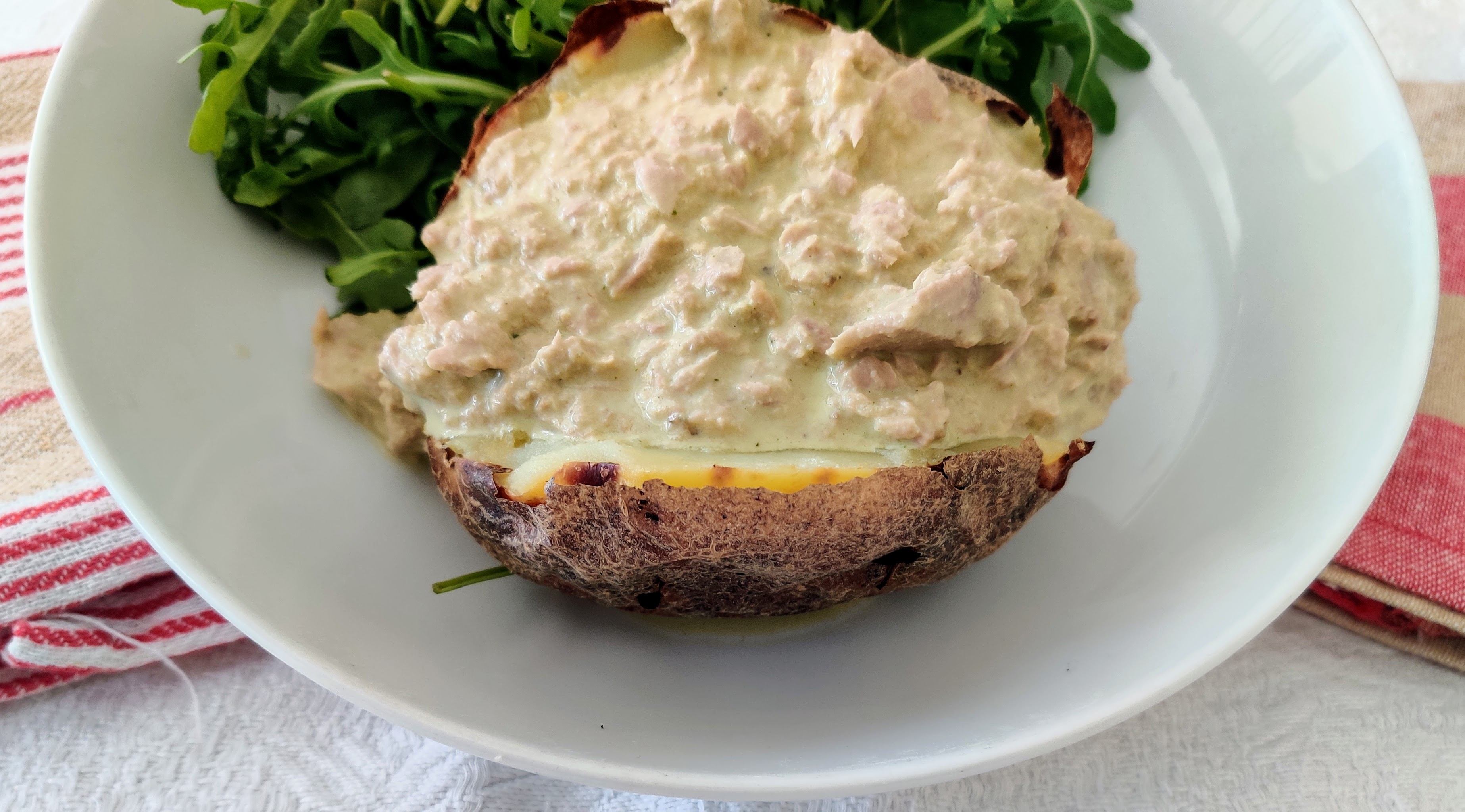 Pesto and Mayo Tuna Jacket Potato – Video Version – Googies Kitchen Life