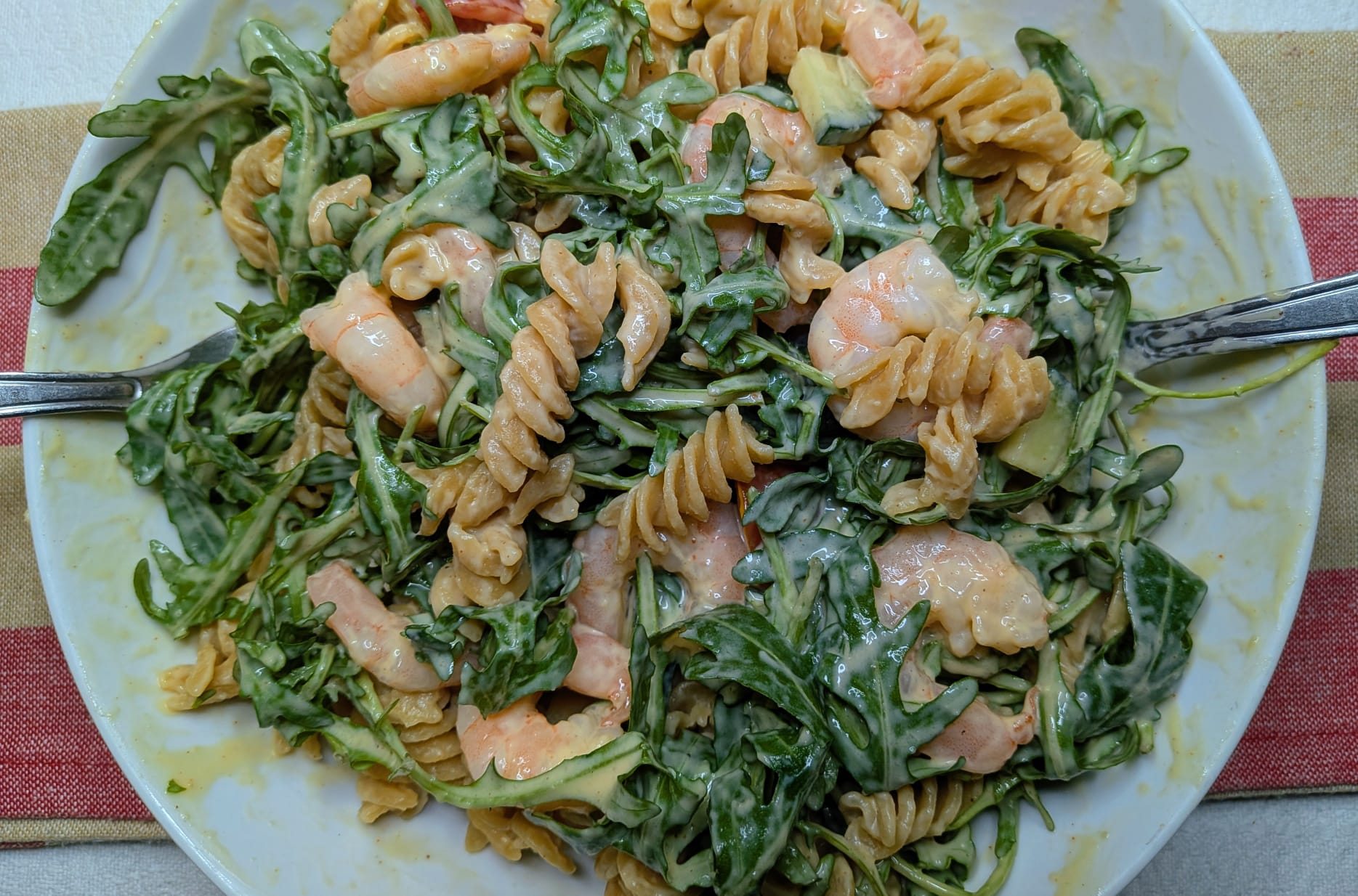 Southern Spice Prawn Mayo Pasta – Googies Kitchen Life