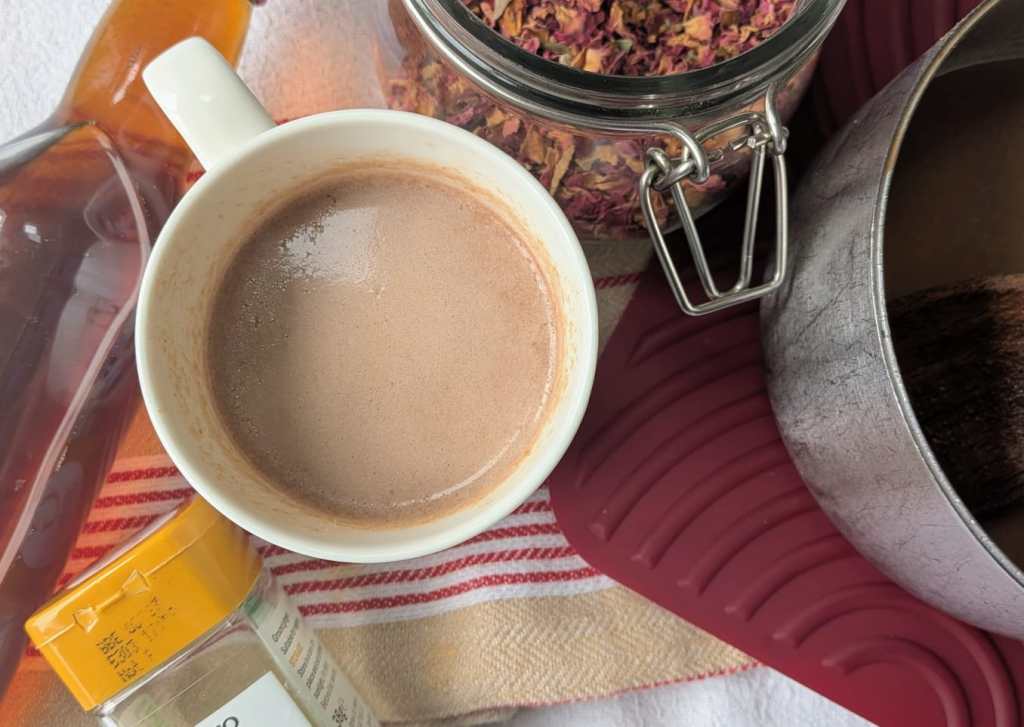 Ginger and Rose Hot Chocolate – Valentine’s Week – Googies Kitchen Life